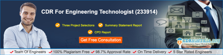 CDR Sample for Engineering Technologist Australia by best CDR Writers