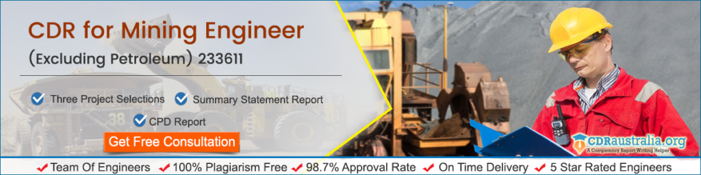 CDR For Mining Engineer (ANZSCO 233611) Australia