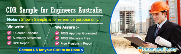 Sample CDR for Australia and Sample Competency Demonstration Report