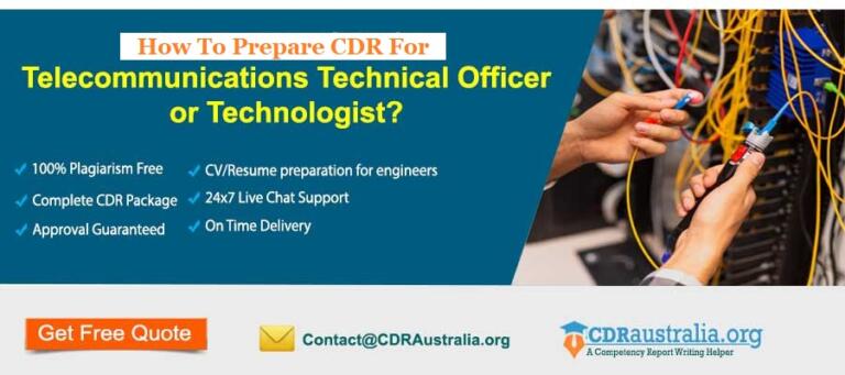 How to Prepare CDR for Telecommunications Technical Officer or ...