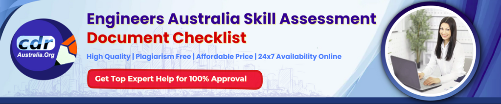Engineers Australia Skill Assessment Document Checklist - CDRAustralia.Org